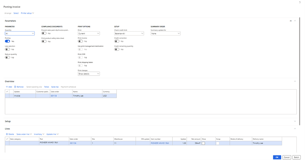 ORDER TO SALES PROCESS IN D365 FINANCE AND OPERATIONS