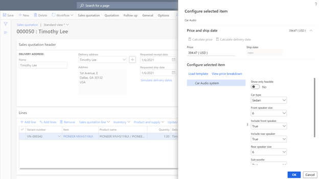ORDER TO SALES PROCESS IN D365 FINANCE AND OPERATIONS