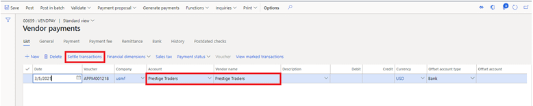 Centralized payment in D365 Finance - Vendor and Customer payments
