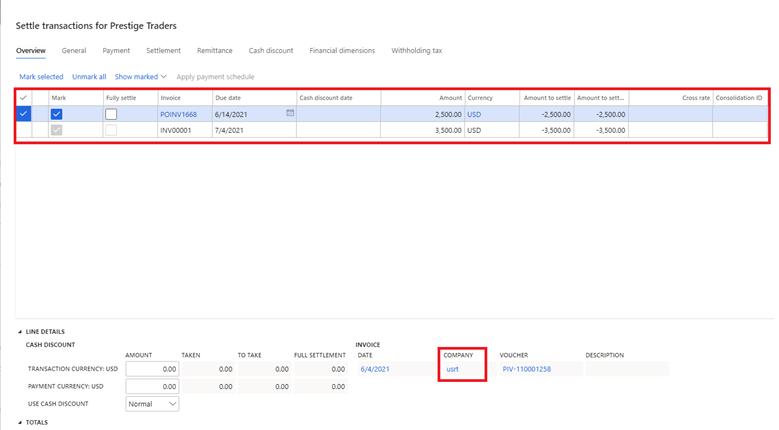 Centralized payment in D365 Finance - Vendor and Customer payments